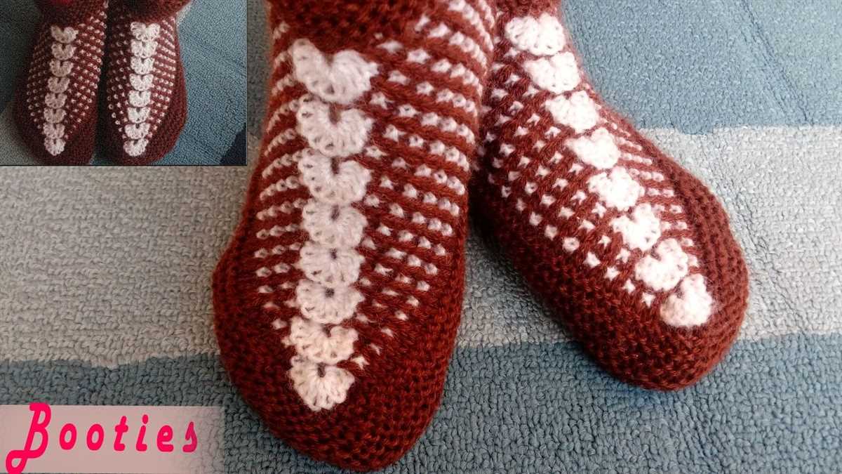 Simple and Stylish 2 needle slipper knitting pattern