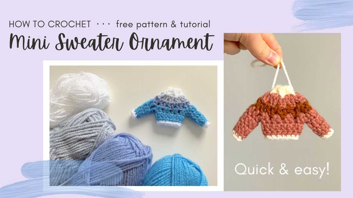 Adorable Mini Knit Sweater Ornament Pattern