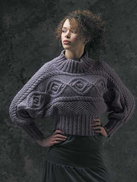 Free knitting pattern for a batwing sweater