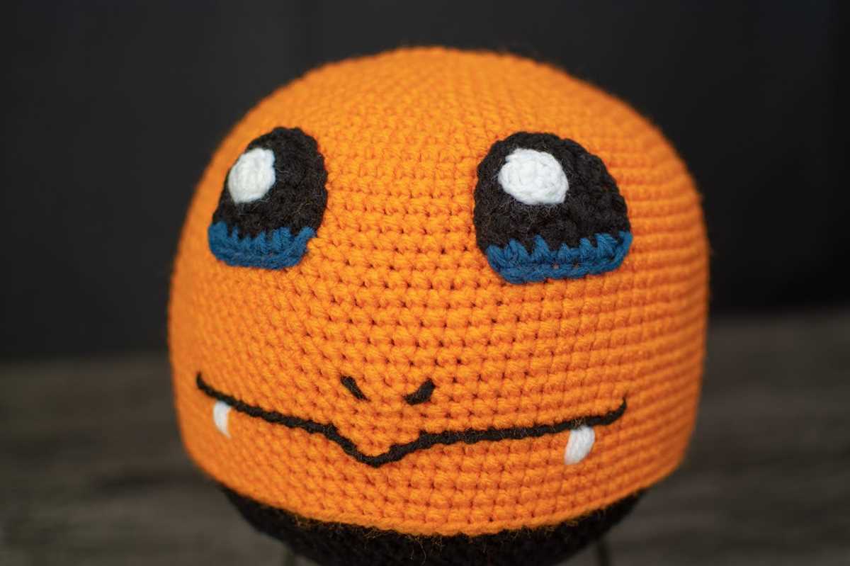 Free knitting pattern for Charmander