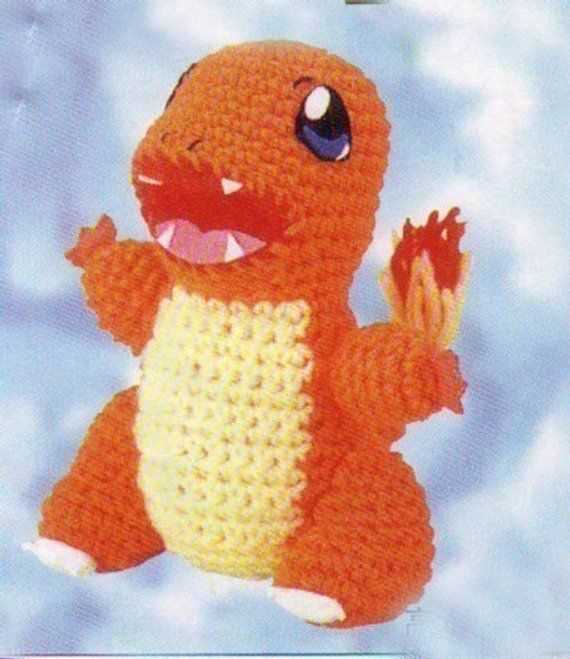 Free knitting pattern for Charmander