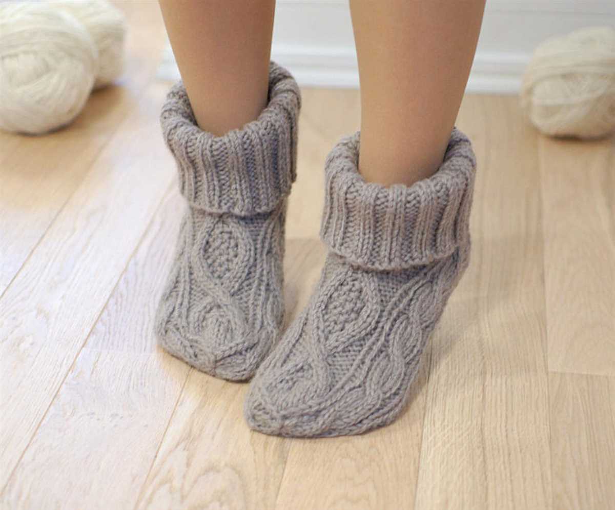 Cozy and Warm: Knit Your Own Chunky Slipper Socks