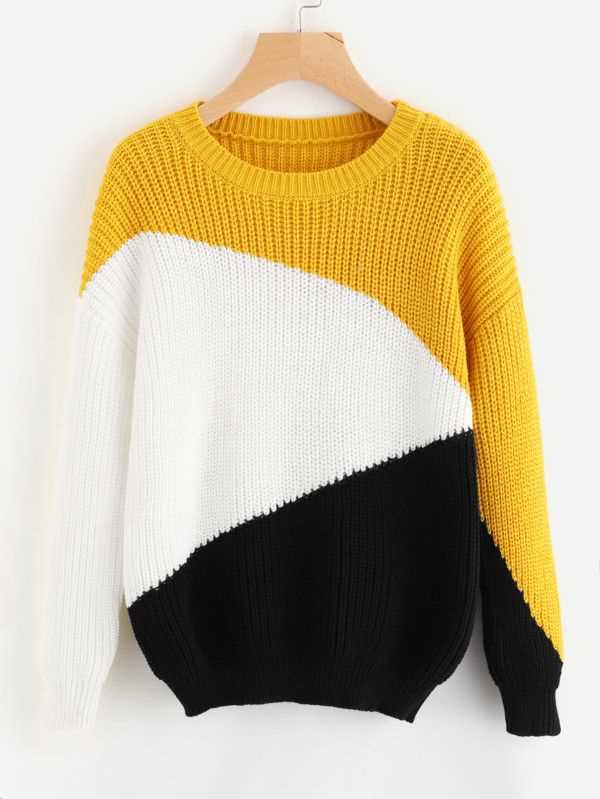 Modern Twist: Knit Your Own Colour Block Jumper