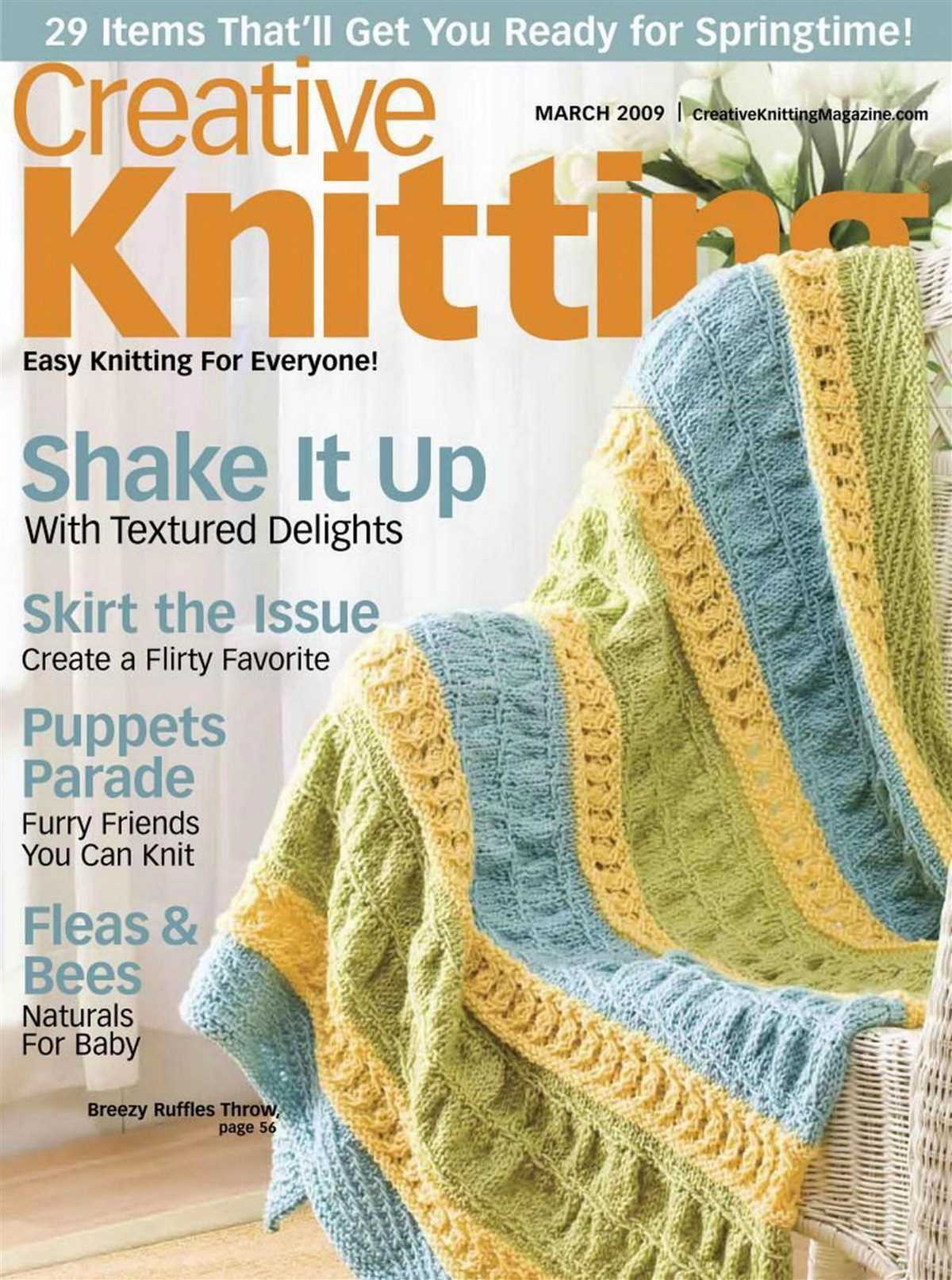Explore New Knitting Designs with Free Patterns from a Creative Magazine
