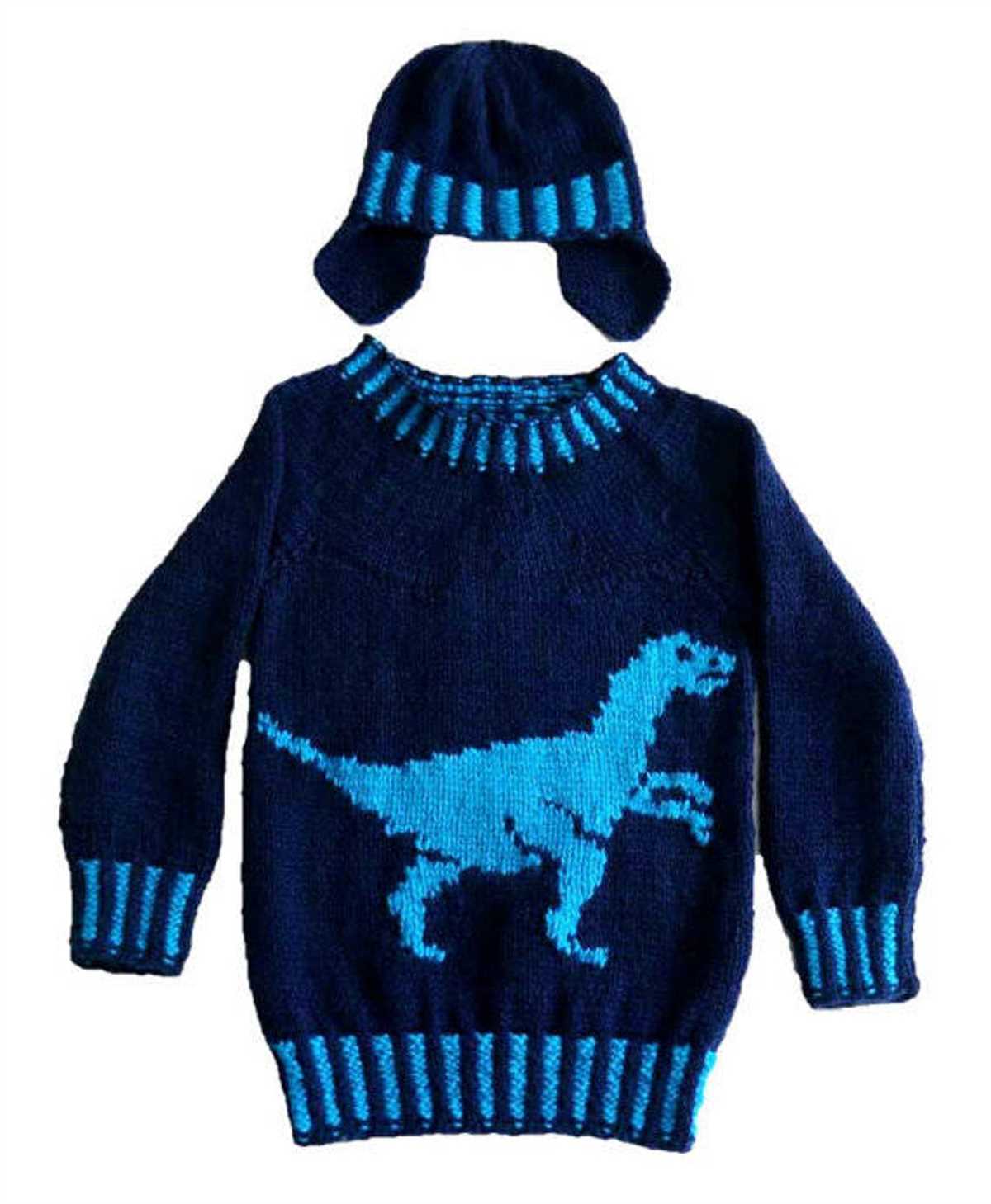 Knit Your Own Dinosaur Hoodie with This Pattern