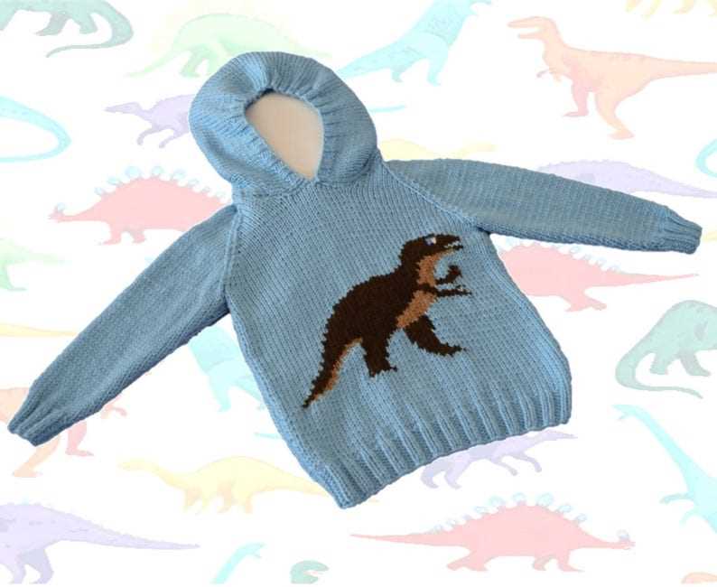 Knit Your Own Dinosaur Hoodie with This Pattern