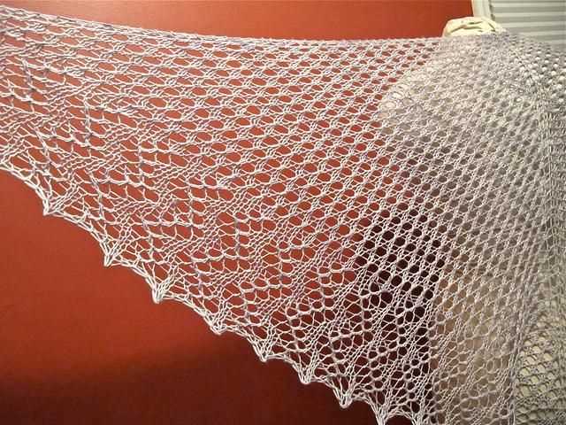 Simple and Beautiful Lace Shawl Knitting Pattern for Free