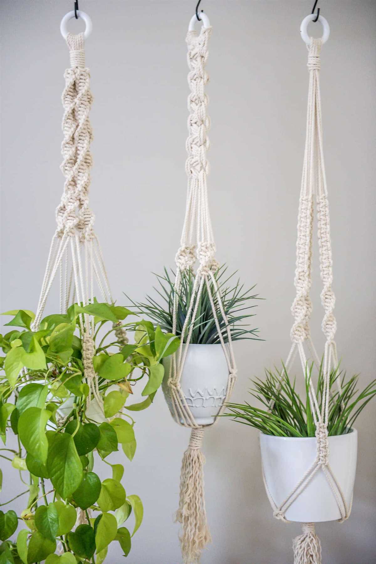 Knit your own plant hanger for free