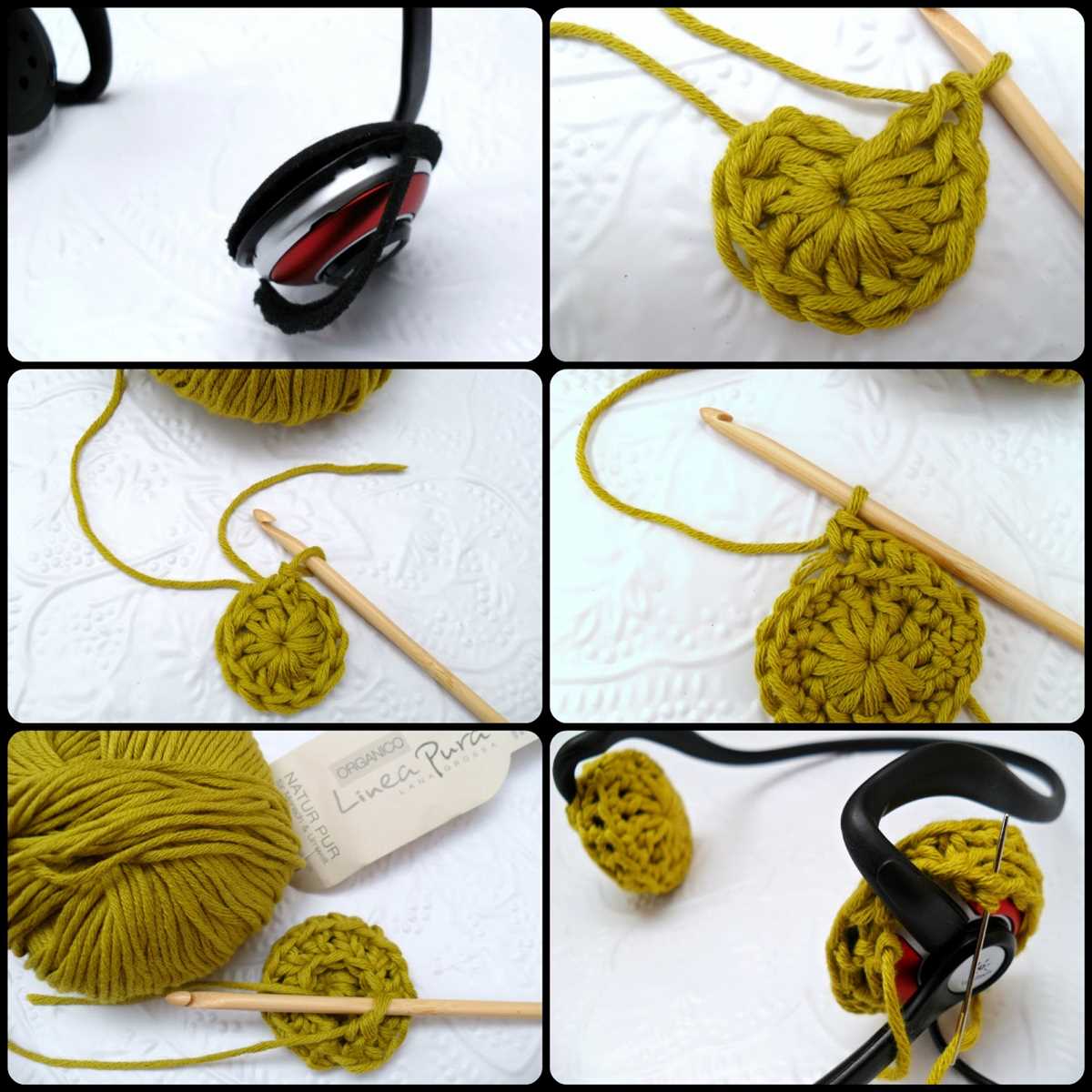 Cozy up your headphones with this knit pattern!
