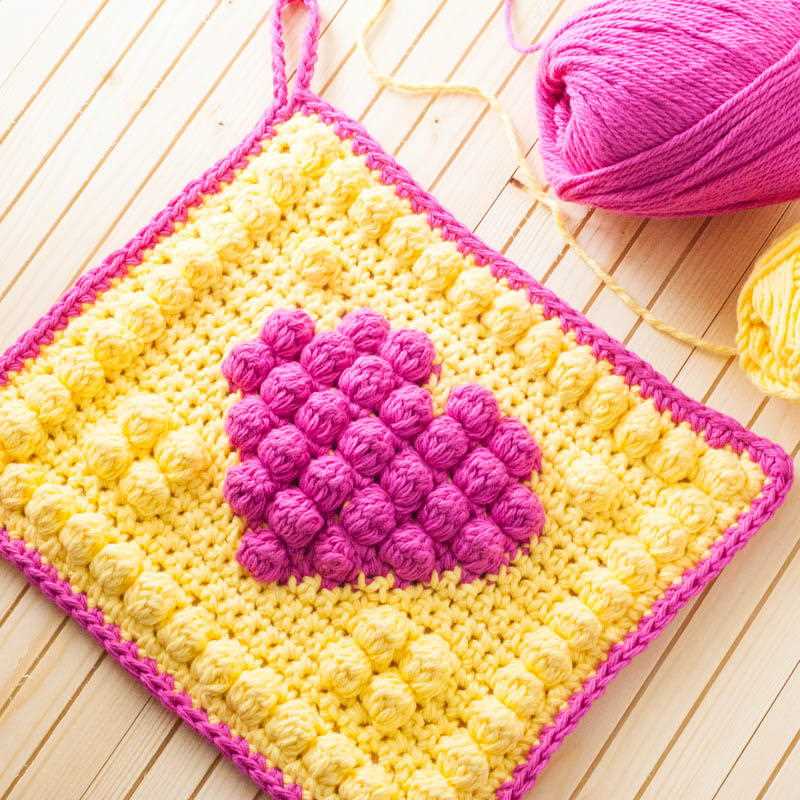 Easy Knitting Pattern for Hot Pads