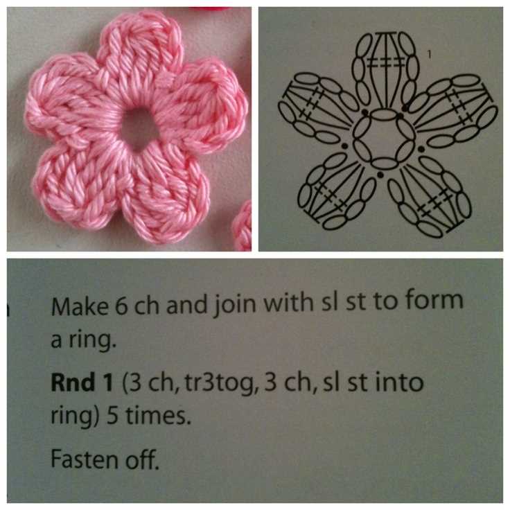 Simple and Beautiful Knitted Small Flower Pattern