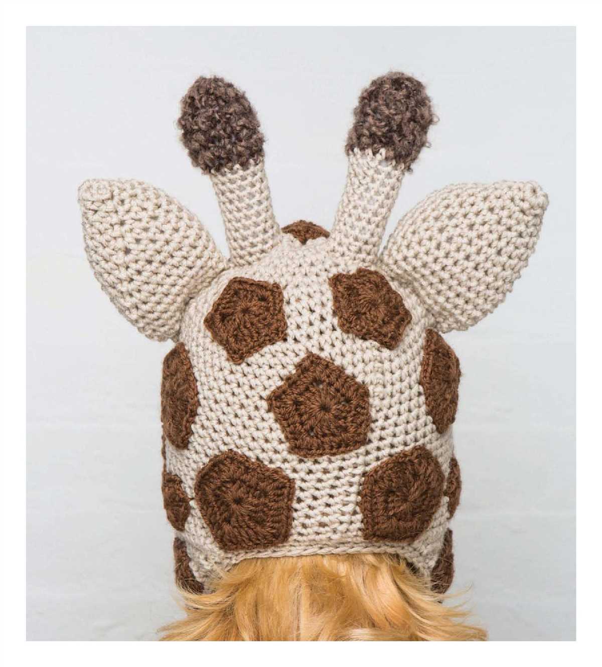 Free pattern for a cute knitted giraffe hat
