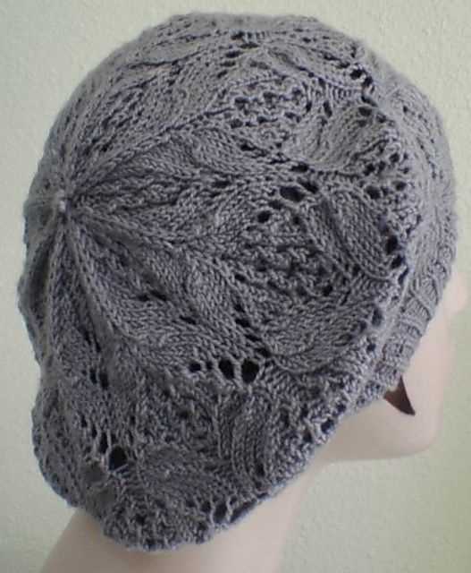 Free lace beret knitting pattern for beginners