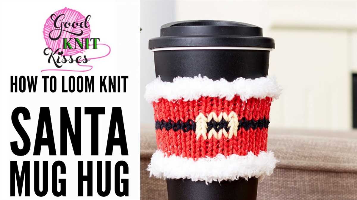Cozy up your mug with this loom knit pattern
