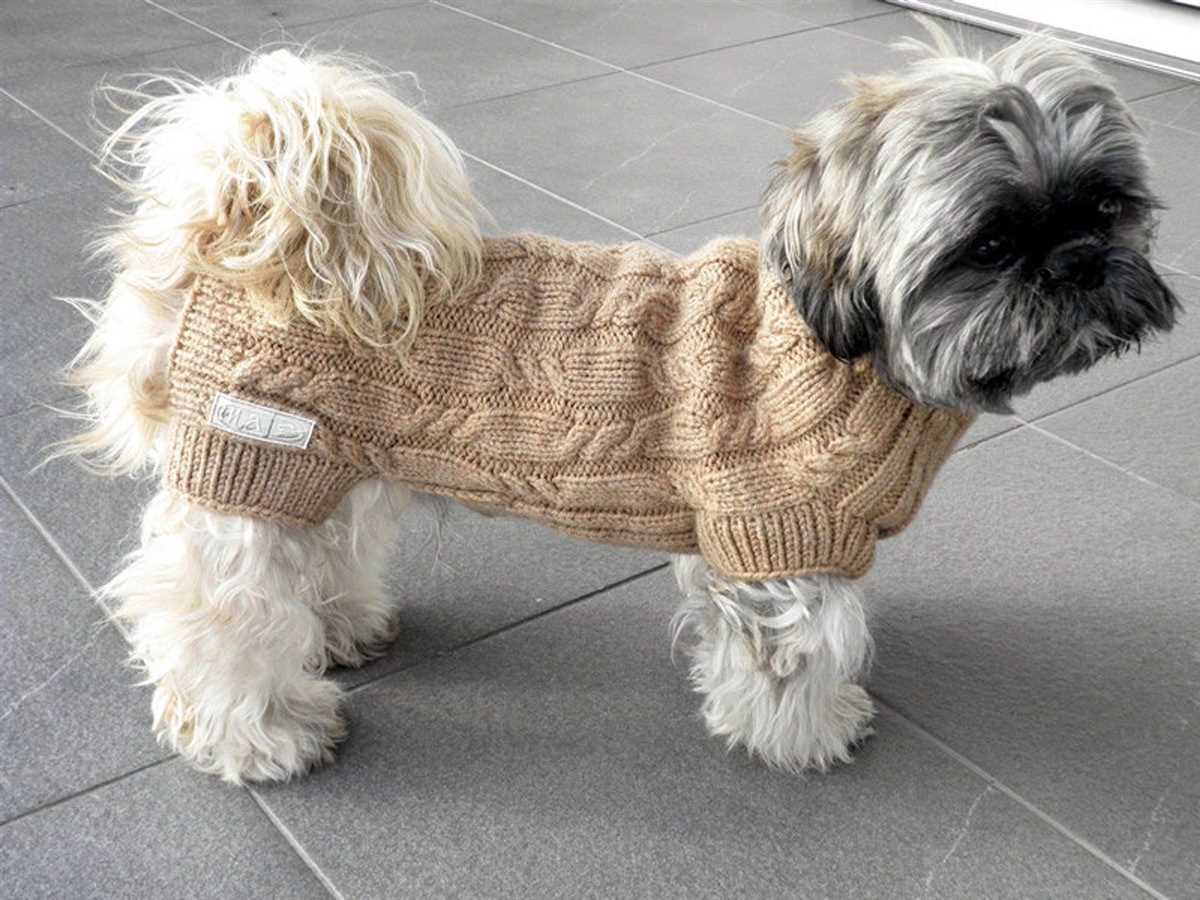 Cozy Canine Cables: A Machine Knit Dog Sweater Pattern