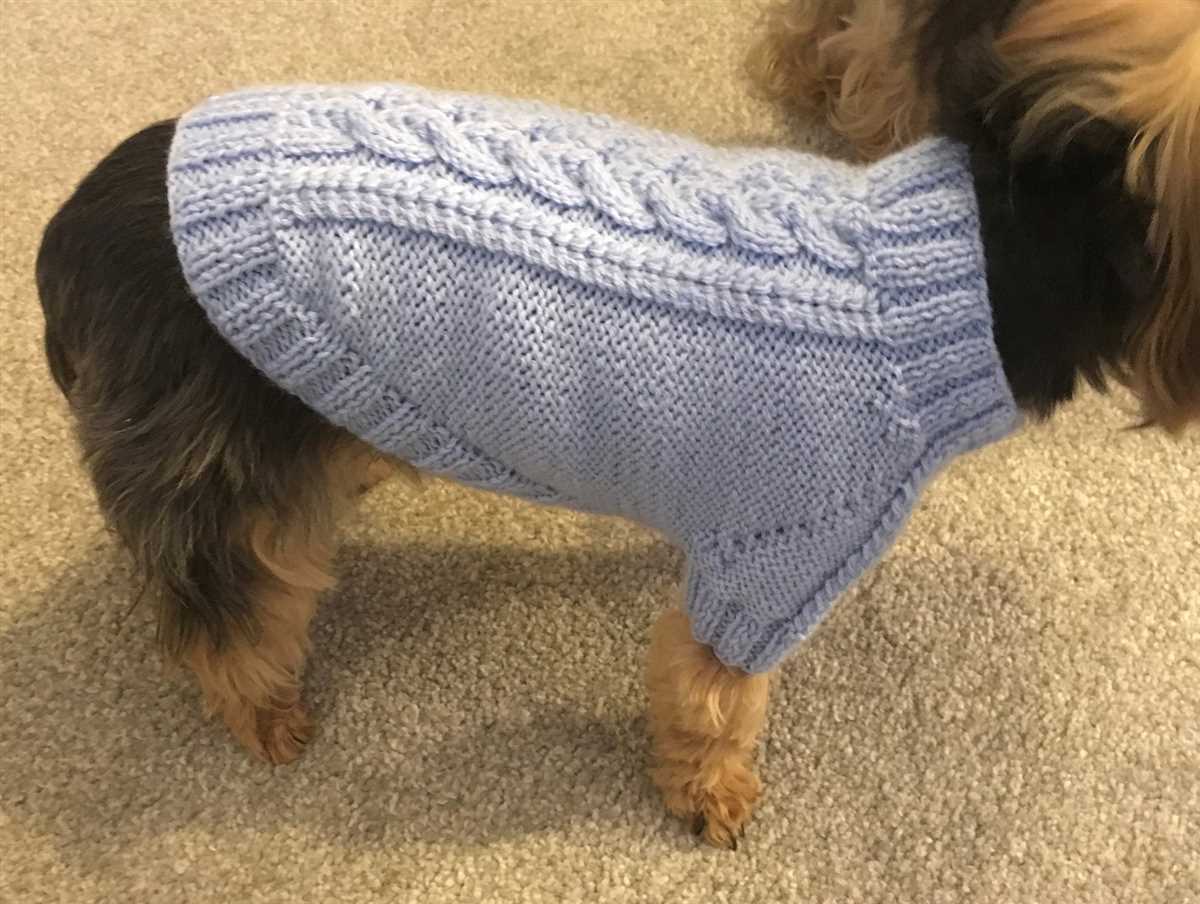 Cozy Canine Cables: A Machine Knit Dog Sweater Pattern
