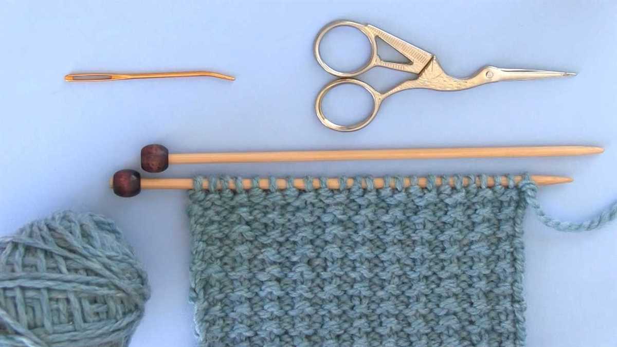 Unveiling the timeless elegance of sand stitch knitting pattern
