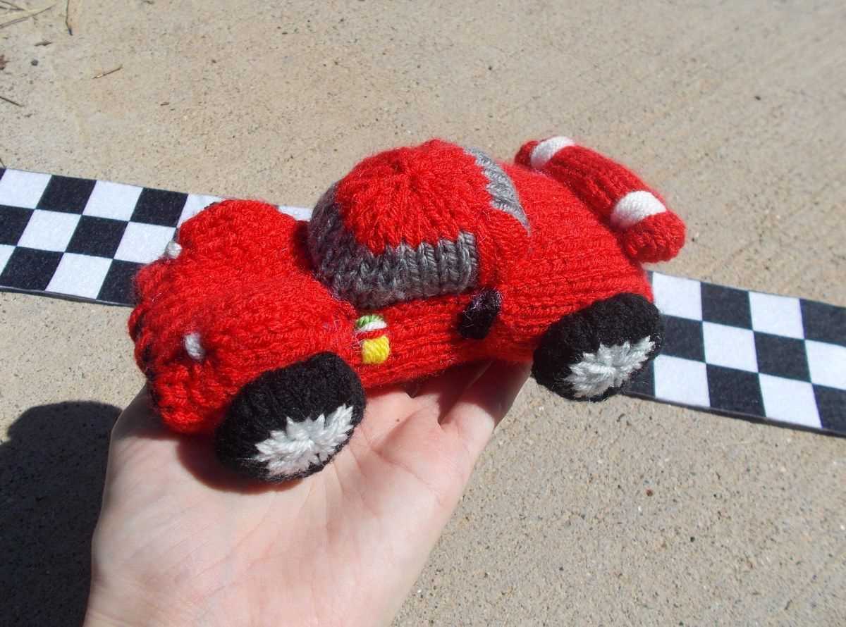DIY Knitting Pattern for a Toy Car