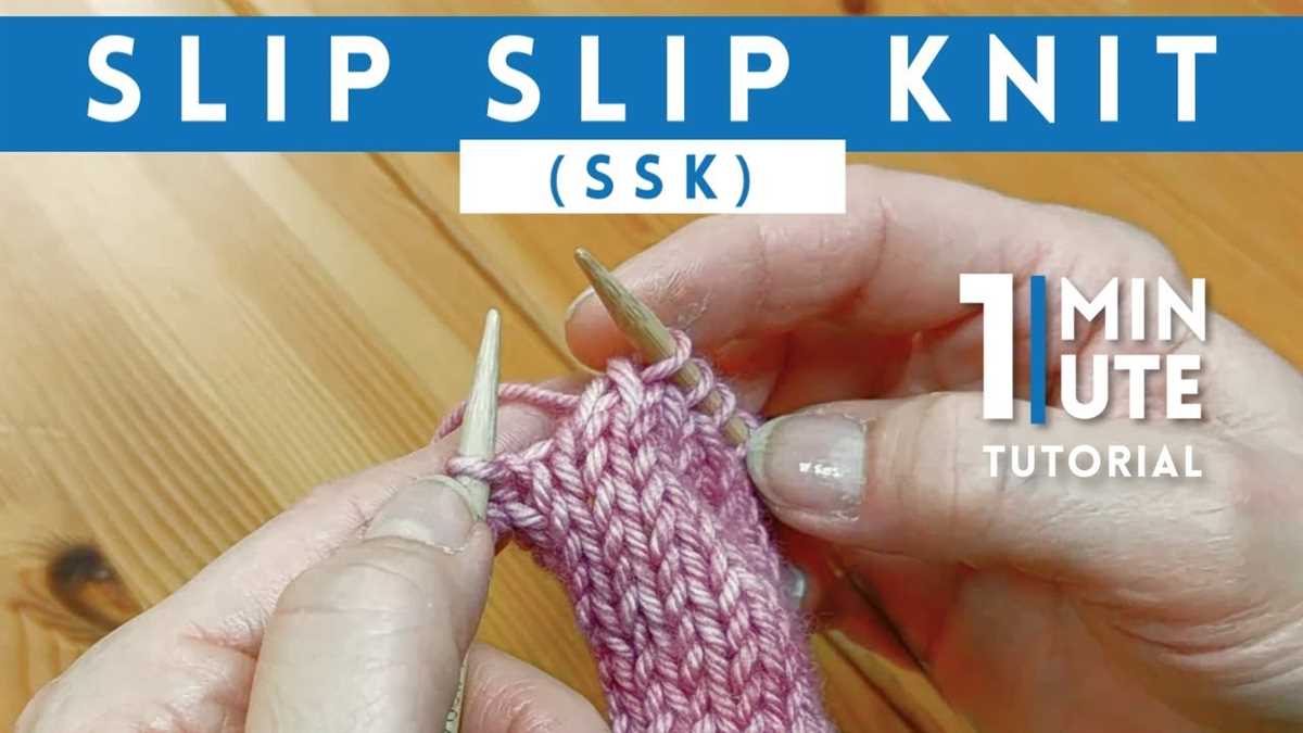 Deciphering the Mystery of "ssk" in Knitting Patterns
