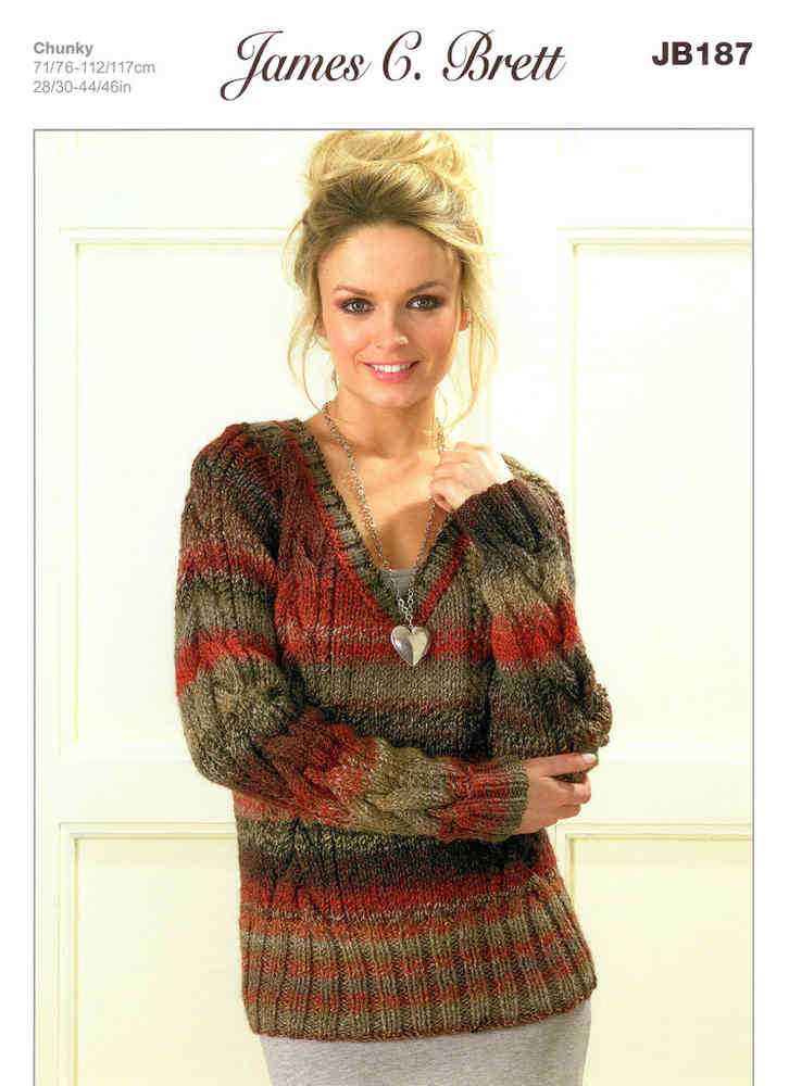 Stylish and Chic: Knitting Pattern for Women's V Neck Sweater