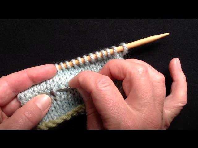 Creating intentional gaps in knitting patterns