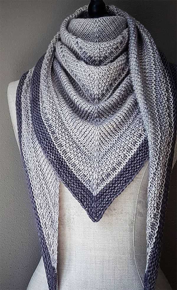 How to knit a stylish baktus scarf