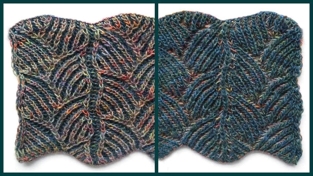Creating Delicate and Textured Stitches with the Brioche Leaf Knitting ...