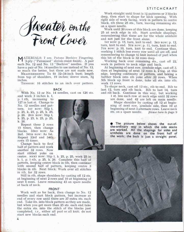 Treasures of the Past: A Vintage Knitting Pattern Archive
