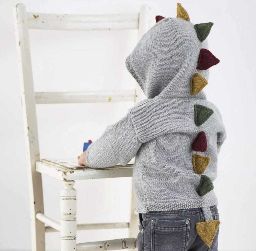 Knit Your Own Dinosaur Hoodie with This Pattern