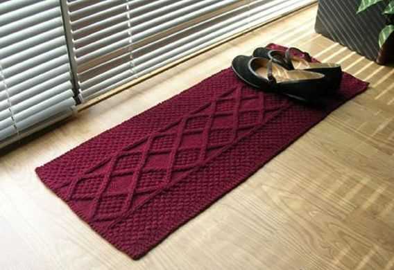 Cozy and Free Rug Knitting Patterns