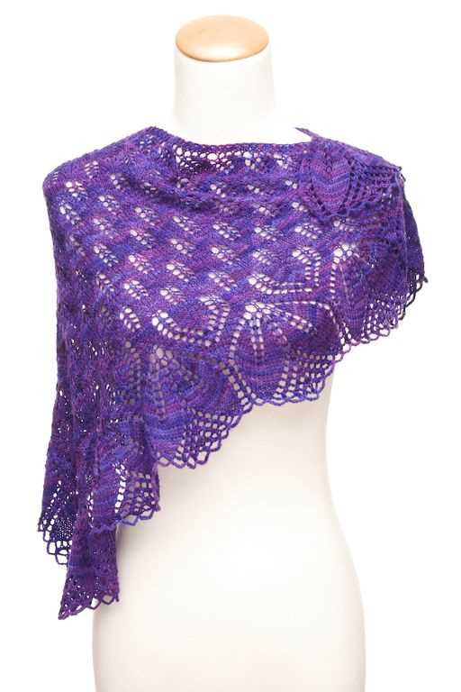 Simple and Beautiful Lace Shawl Knitting Pattern for Free