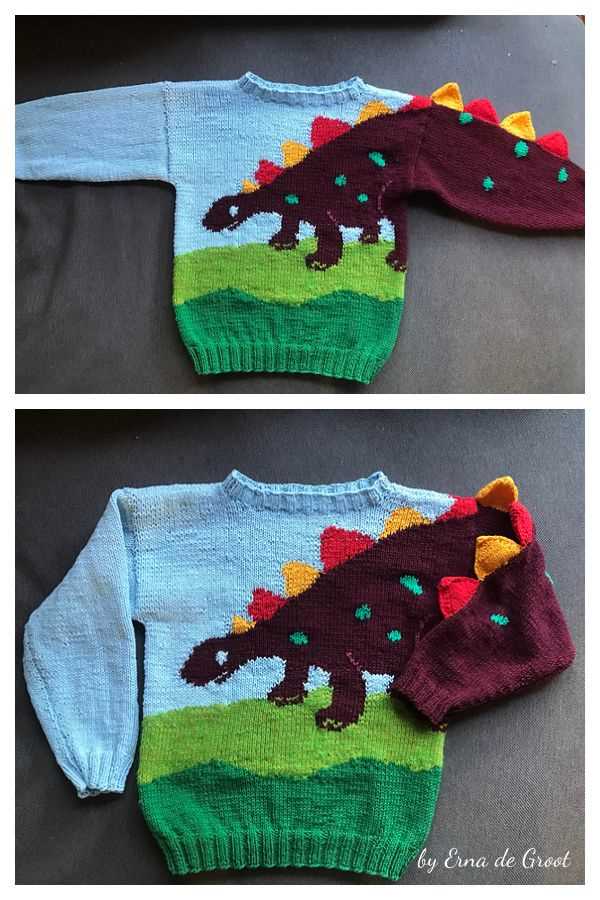 Knit your own dinosaur with this free pattern!