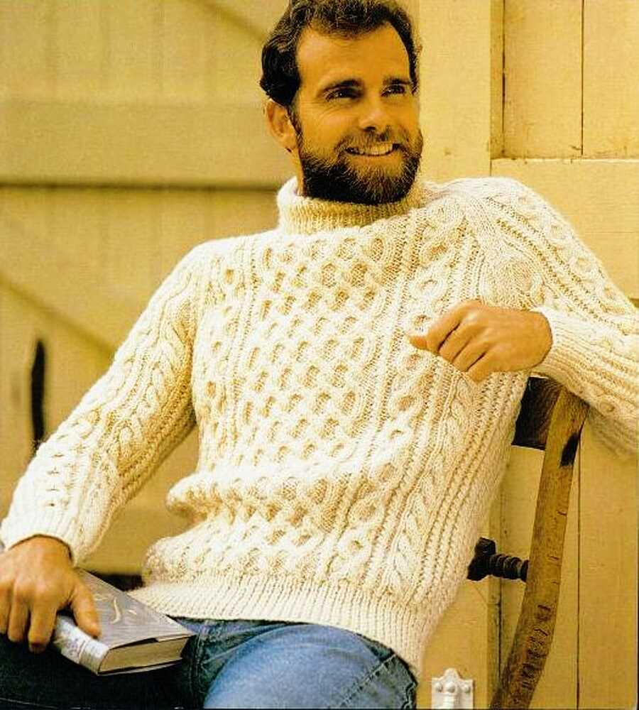 Creating a Classic Fisherman Sweater: A Knitting Pattern Guide for Men