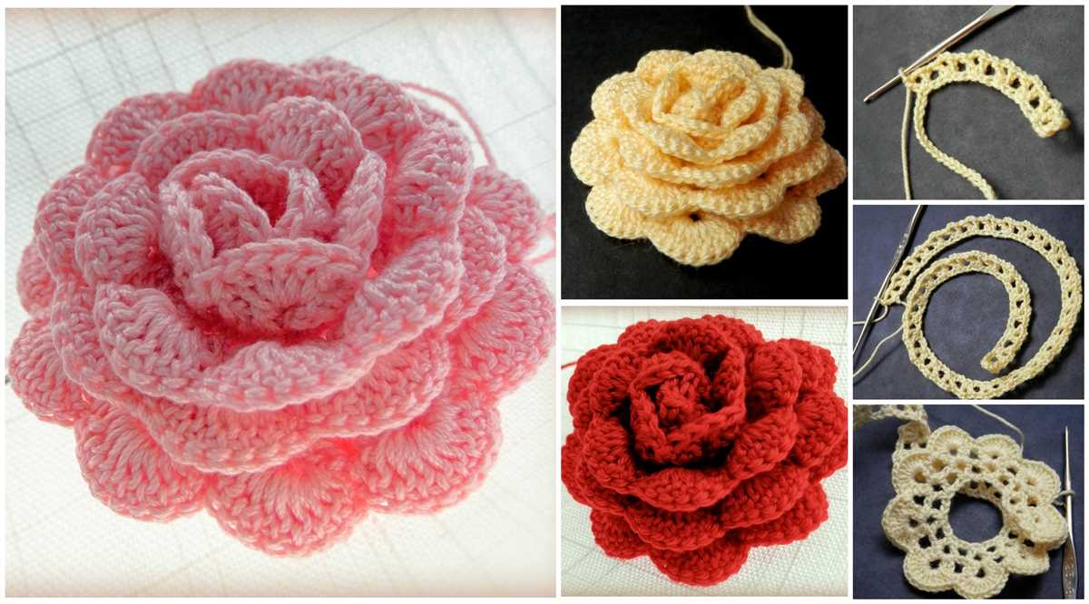 Knit beautiful roses with our free pattern
