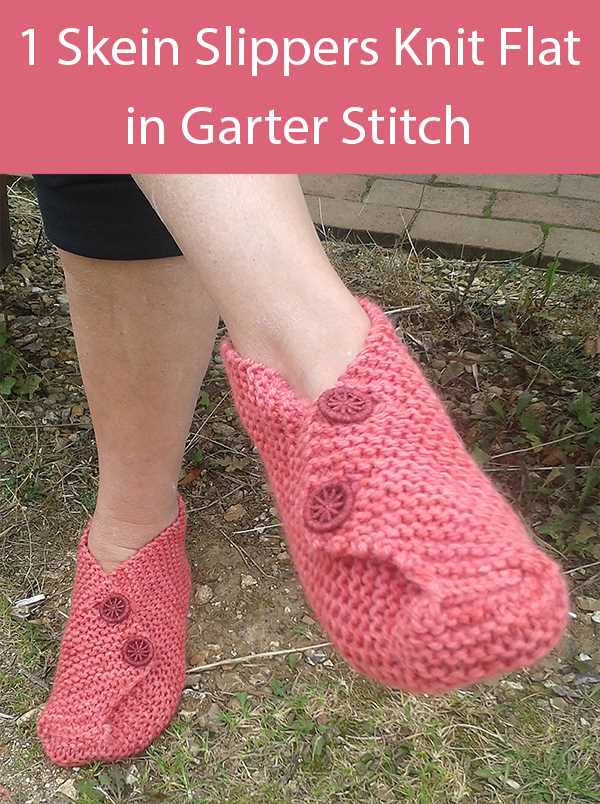 Cozy and Simple: Knit Your Own Garter Stitch Slippers