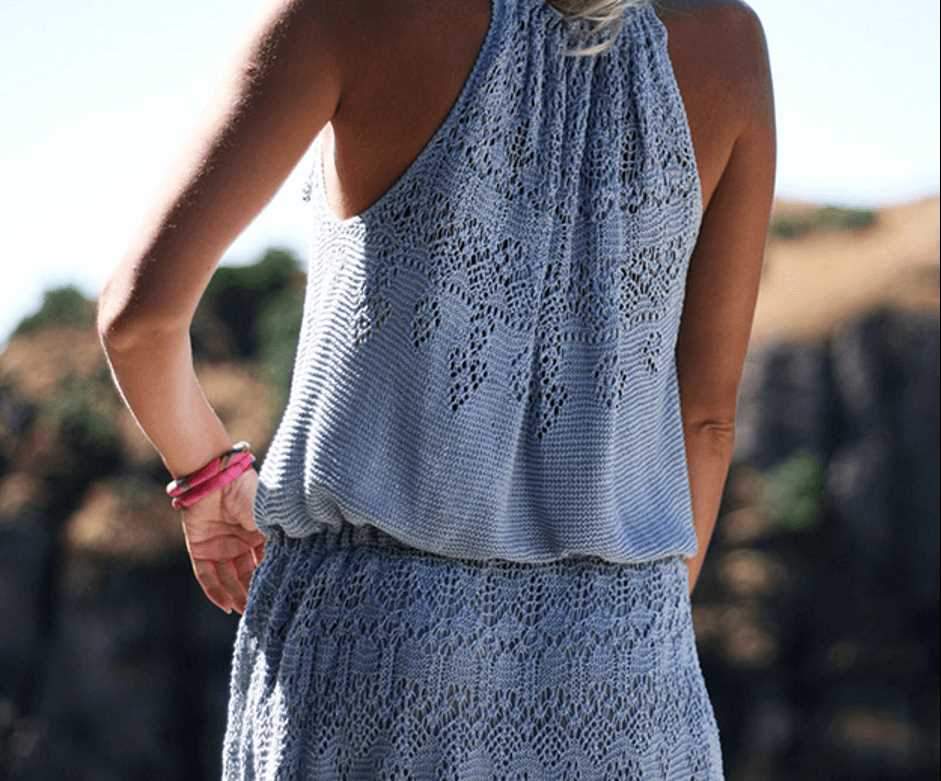 Simple and Elegant: Knitted Lace Dress Pattern