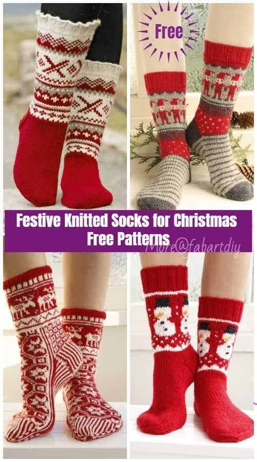 Cozy and Festive: Free Patterns for Knitted Christmas Socks