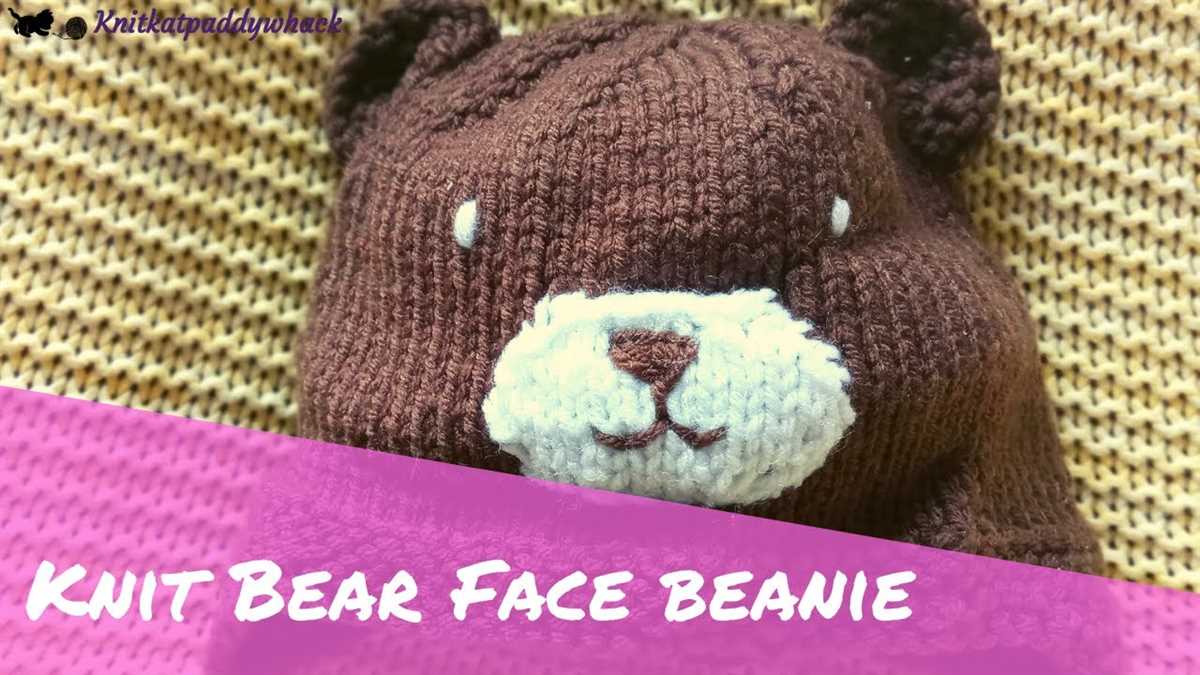 How to Knit a Cute Bear Beanie