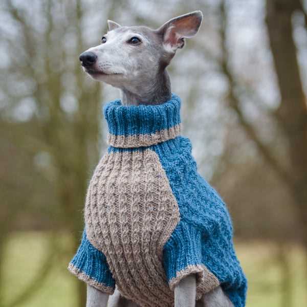 Stay cozy in style with this unique Whippet sweater knitting pattern