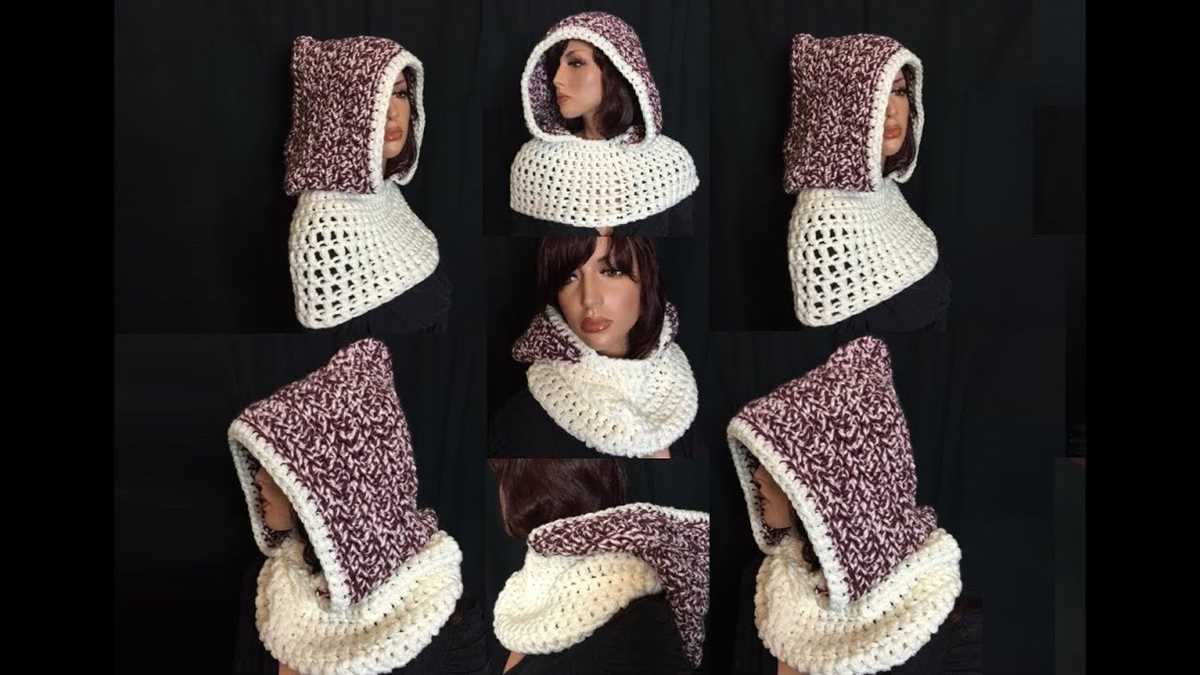 Cozy and stylish: an easy knitting pattern for a hooded neck warmer