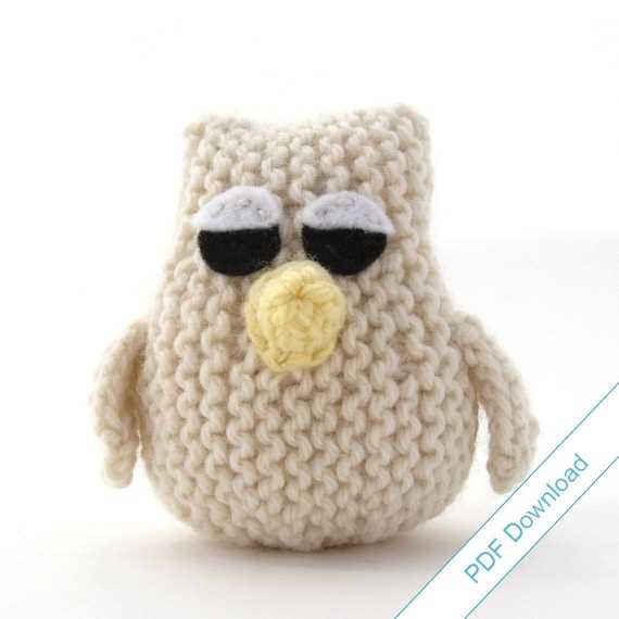 Quick and Simple Owl Knitting Pattern