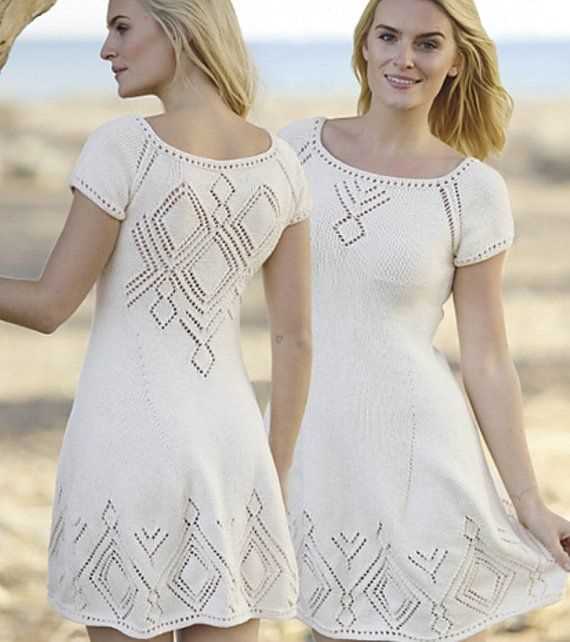 Stylish and Easy Knitting Pattern for a Beach Dress