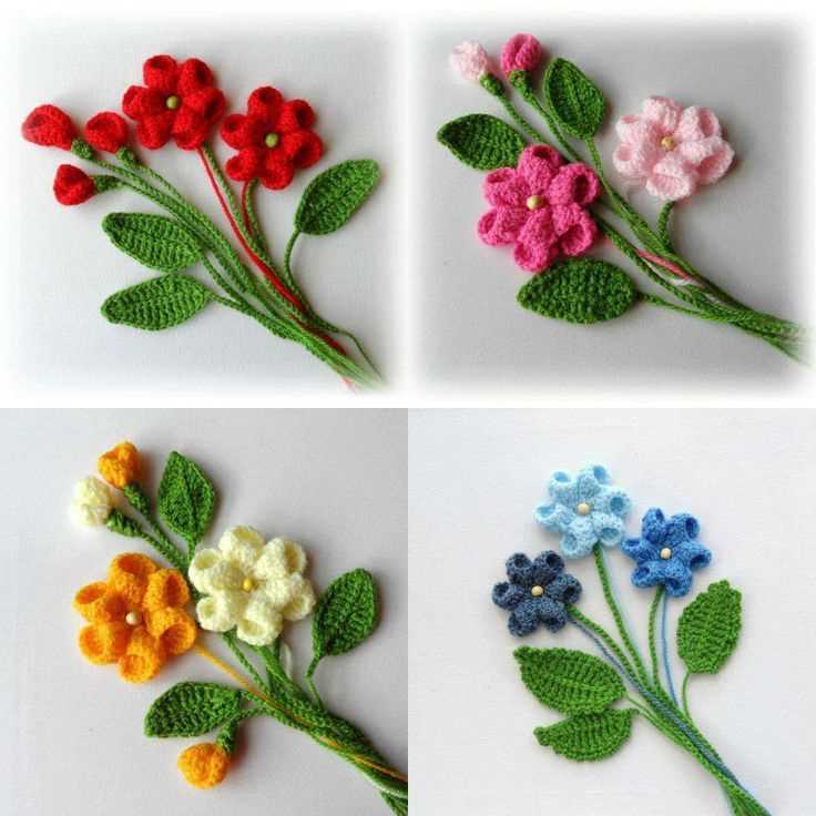 Simple and Beautiful Knitted Small Flower Pattern