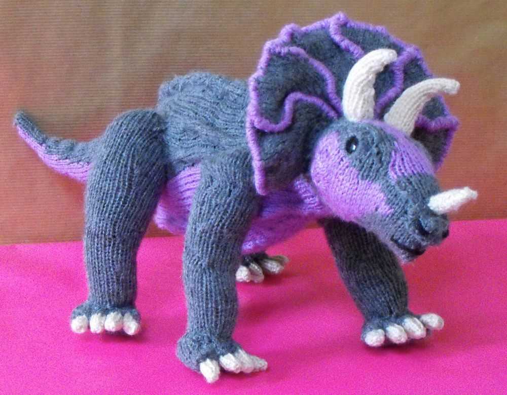 Unique Knit Dinosaur Pattern