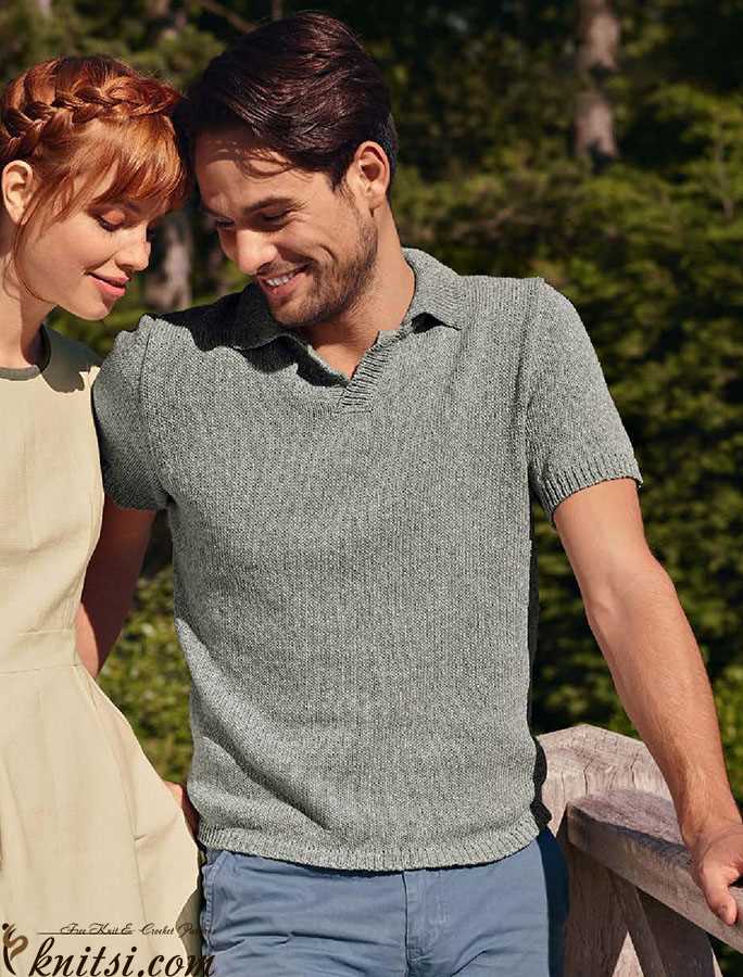 Stylish DIY Pattern: Knit Your Own Polo Shirt!