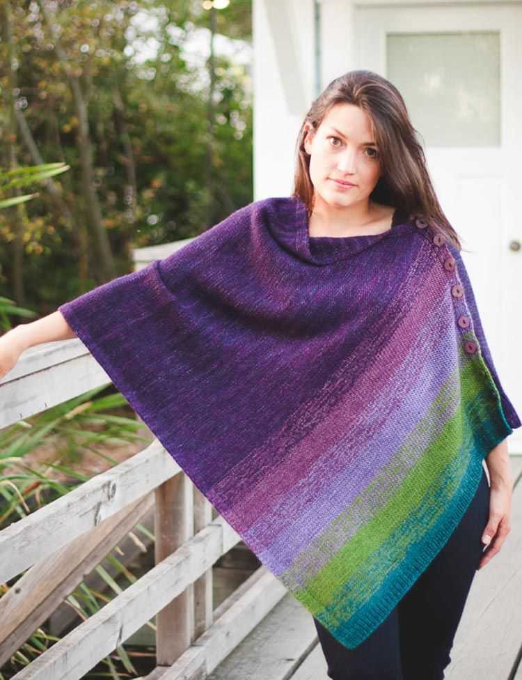 Stylish and cozy poncho knitting patterns
