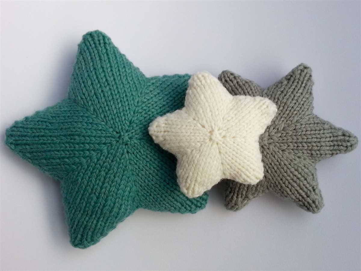 Shining bright: the knit stars pattern