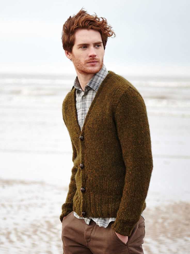 Classic and Cozy: The Perfect Knitted Men's Cardigan Pattern
