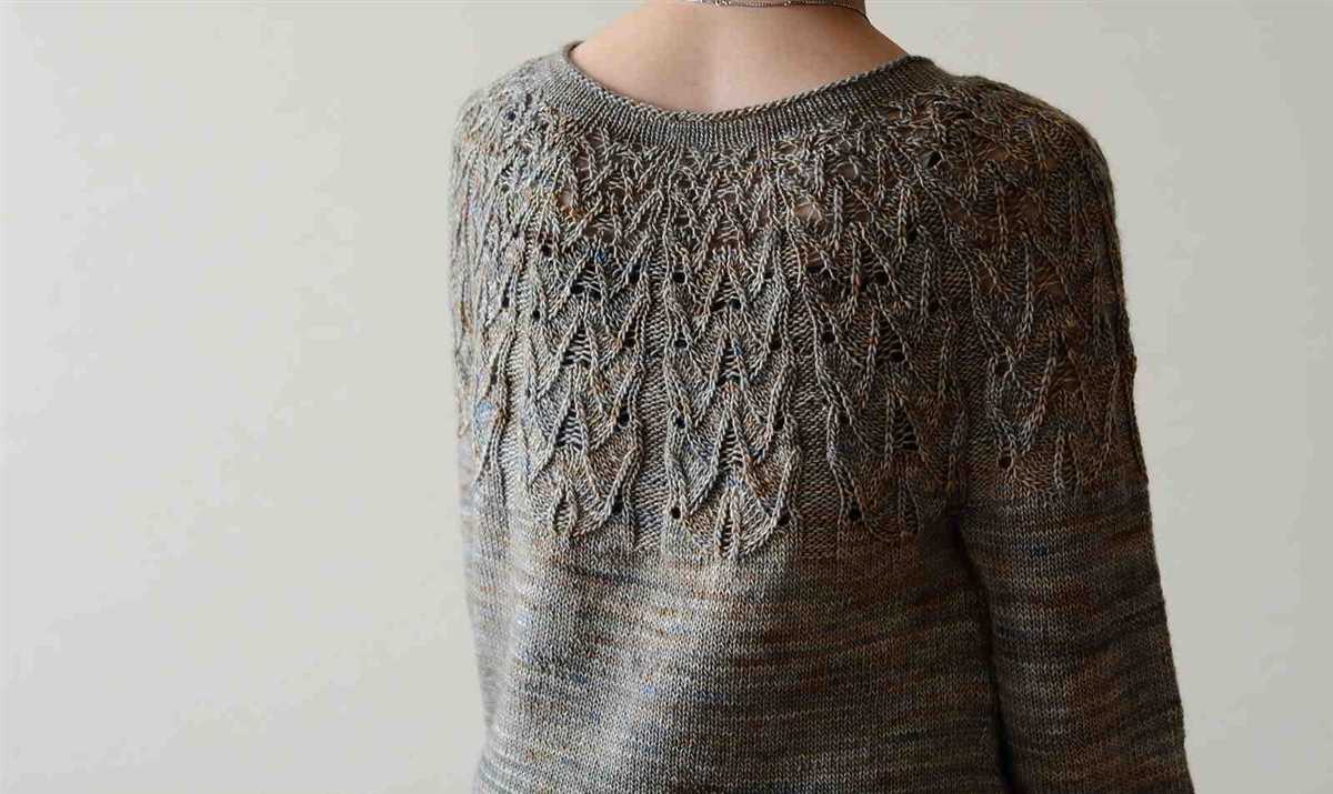 Delicate elegance: Knit a lightweight sweater with lace pattern