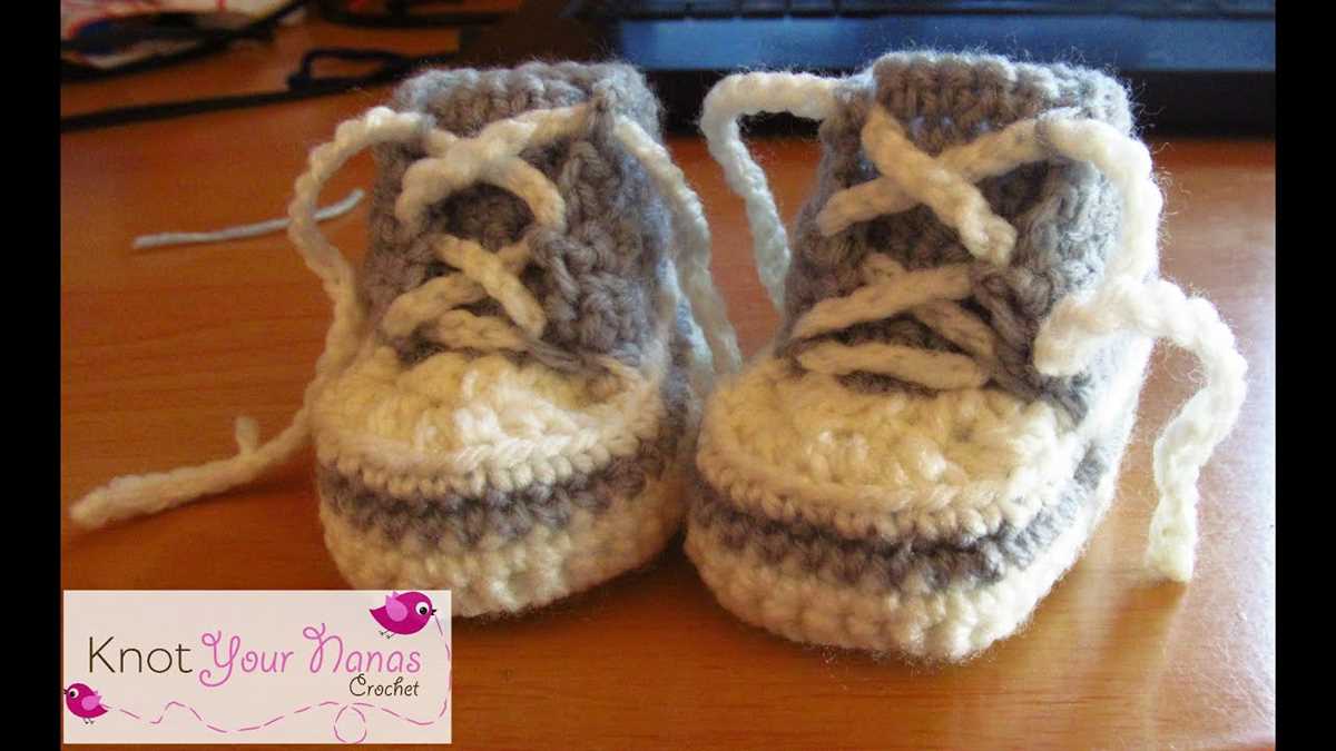 A Cute and Simple Knitting Pattern for Baby Converse Shoes